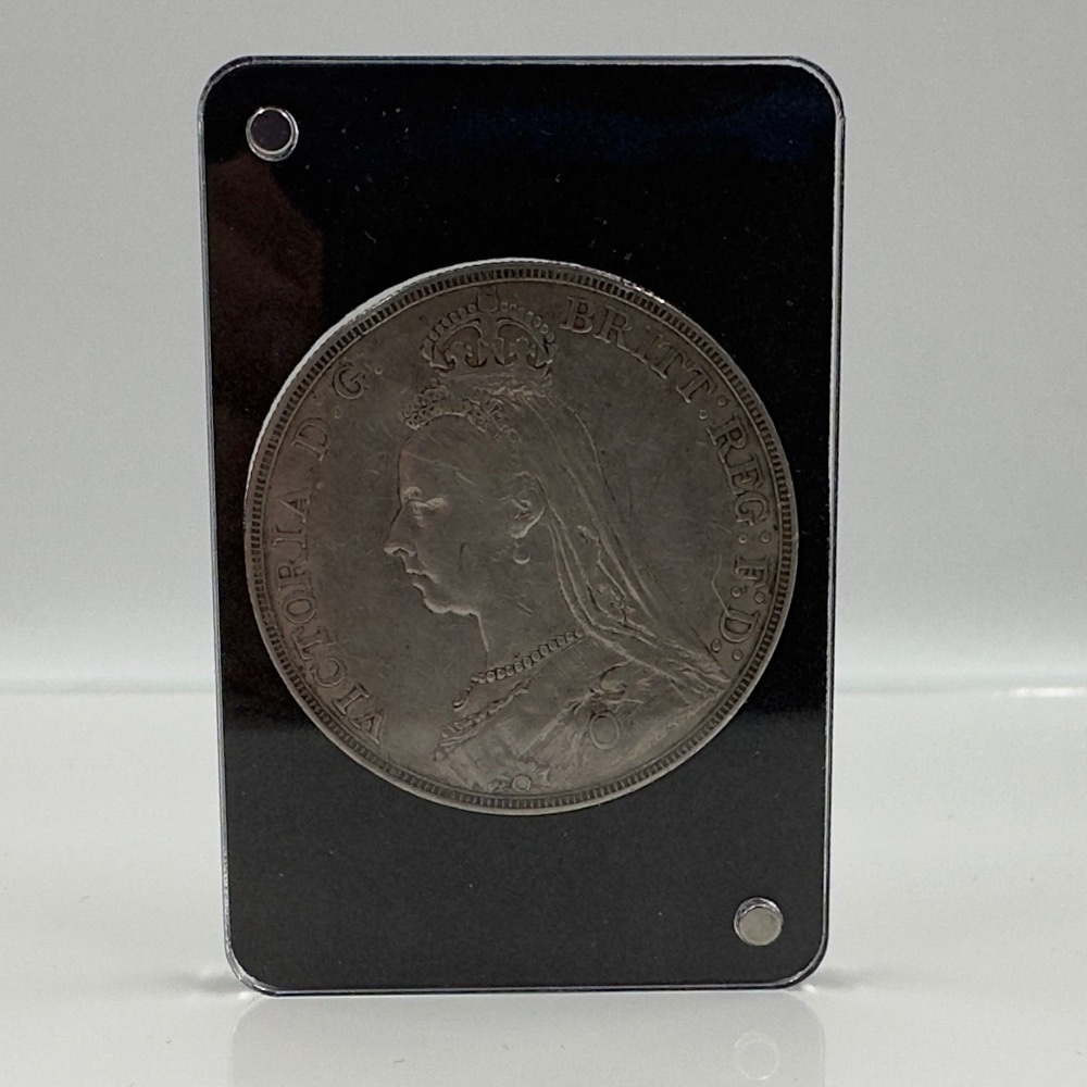 Pre-owned ANTIQUE 1889 VICTORIA D.G. BRITT:REG:F:D: SILVER COIN - 28 ...